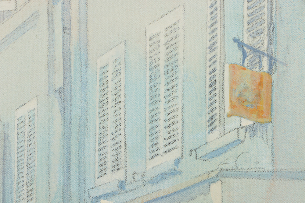 William Benecke Oil Painting "Building in Paris, Late Afternoon" | EBTH