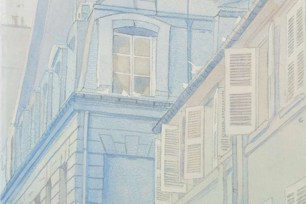 William Benecke Oil Painting "Building in Paris, Late Afternoon" | EBTH