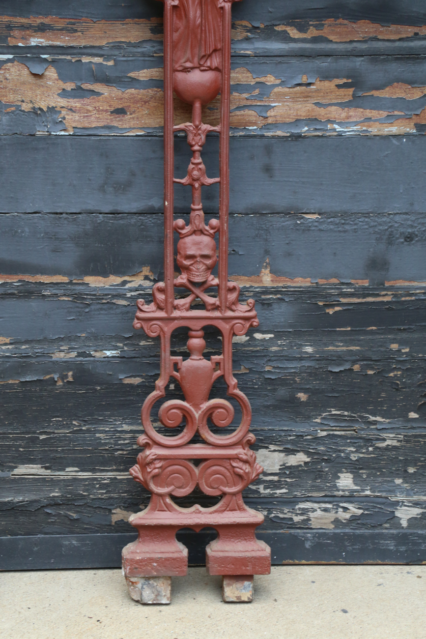 Large Antique Cast Iron Church Cross | EBTH