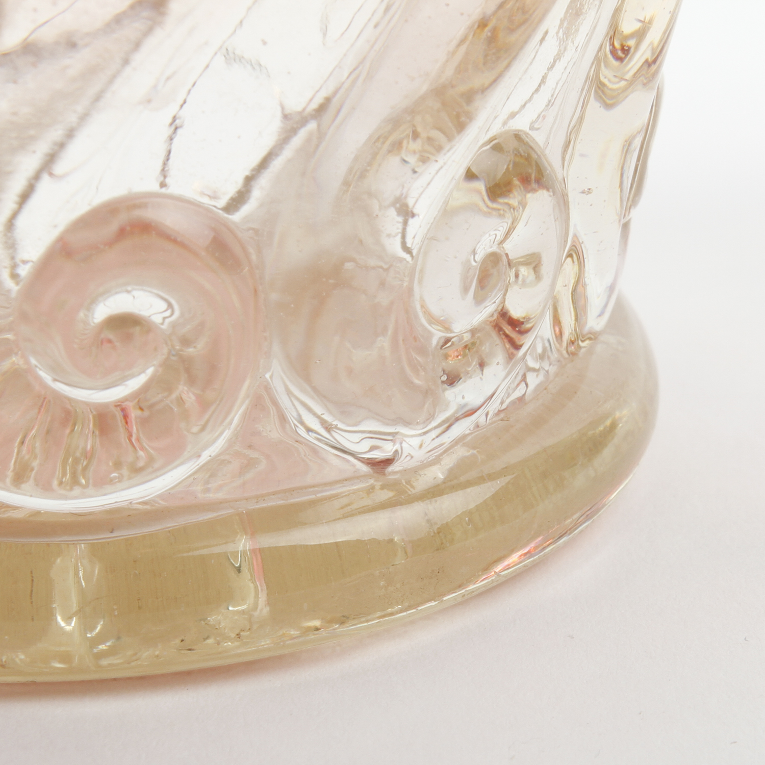 Antique Baccarat Style Rubina Swirl Glass Vessel | EBTH