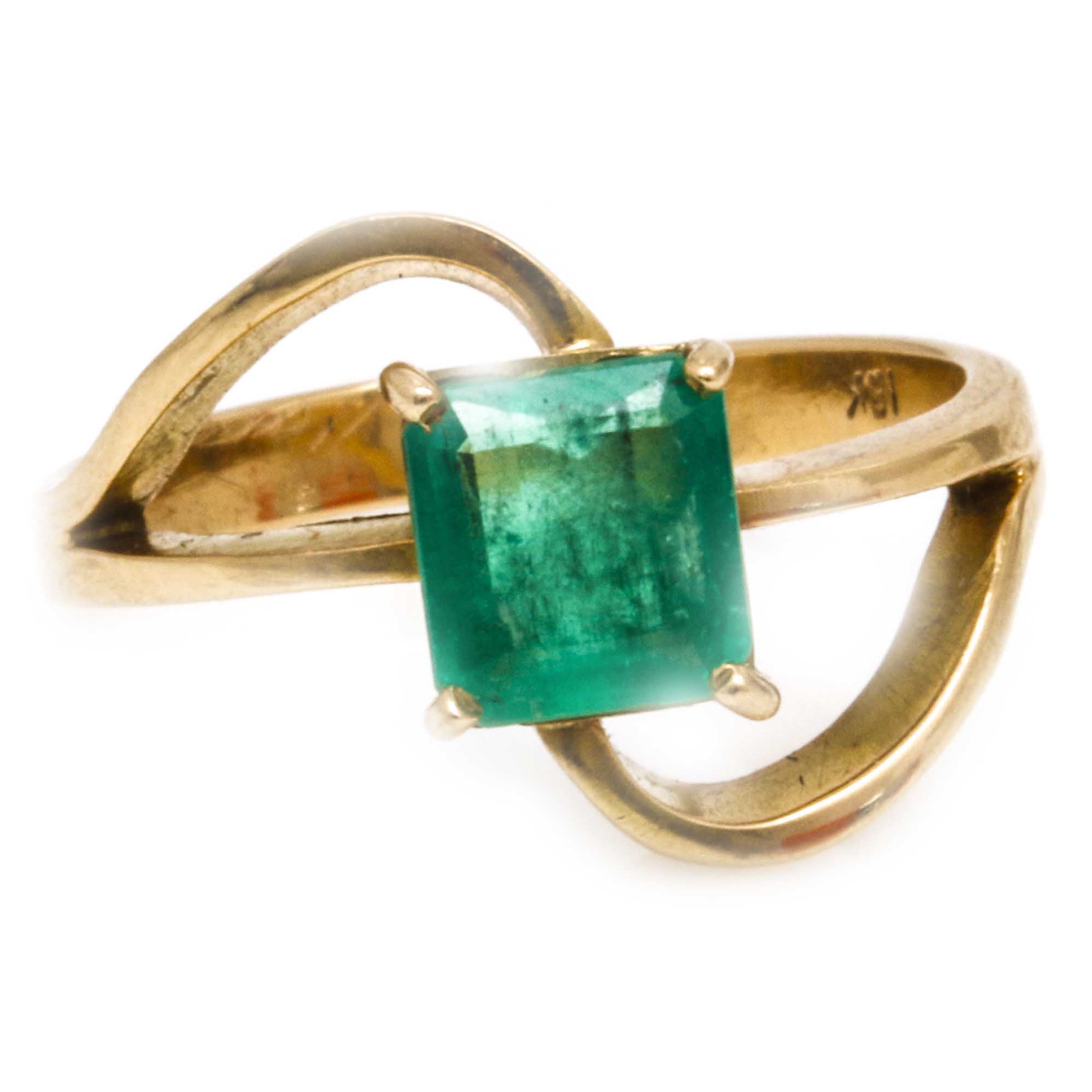 18K Yellow Gold Emerald Ring | EBTH