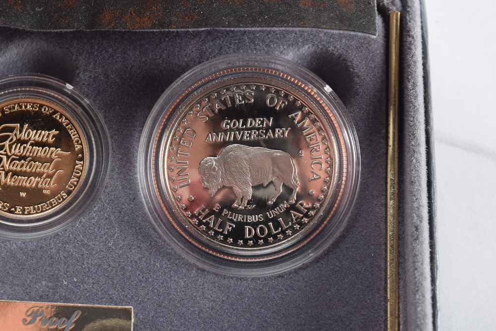 1991 United States Mount Rushmore Anniversary Commemorative Three Coin ...