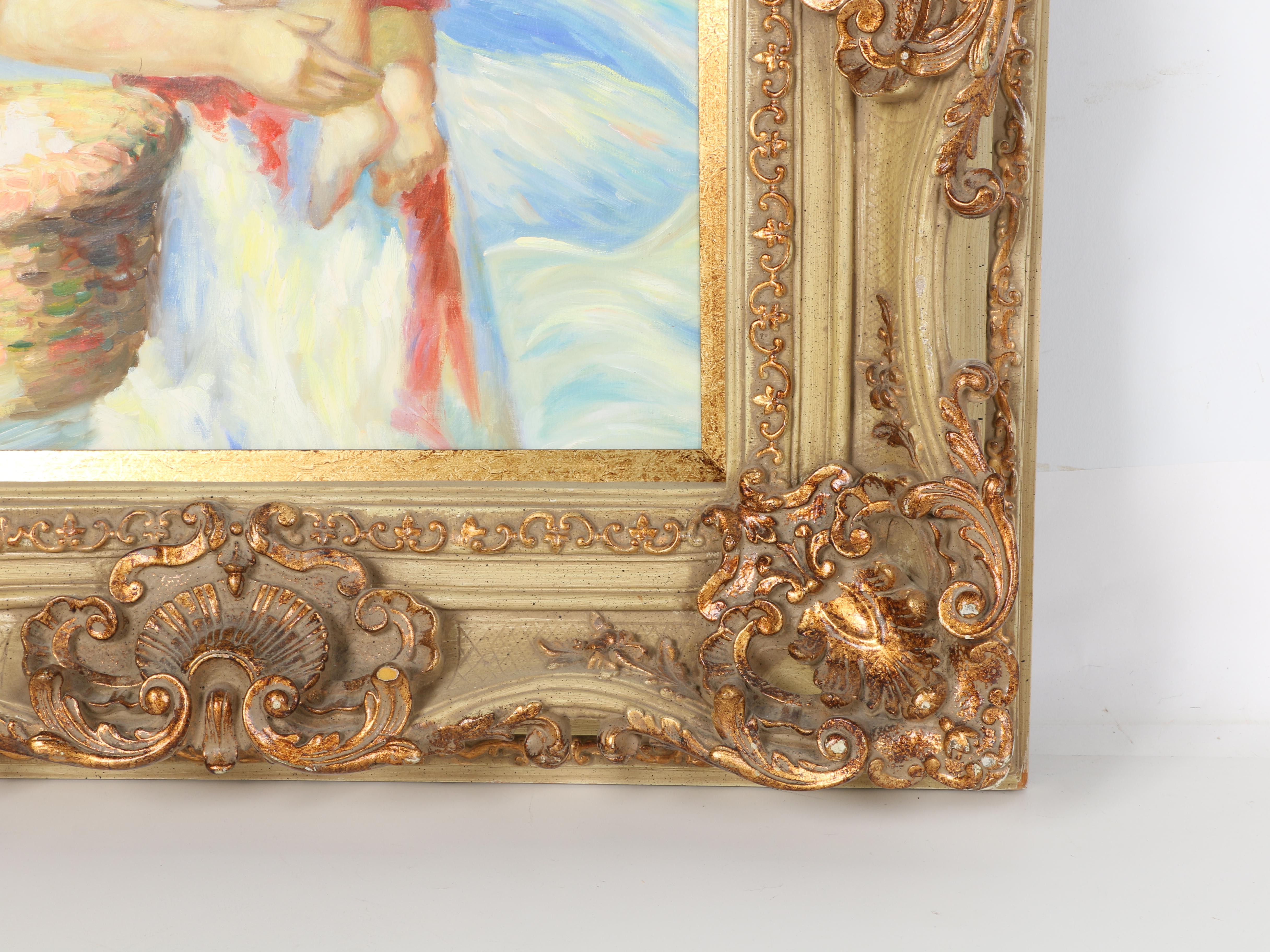 Cirol Oil Painting of a Mother and Child | EBTH