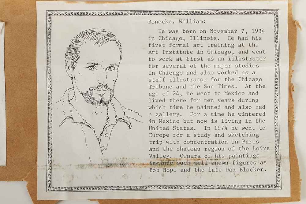 William Benecke Oil Painting on Canvas "Château du Chambord" | EBTH