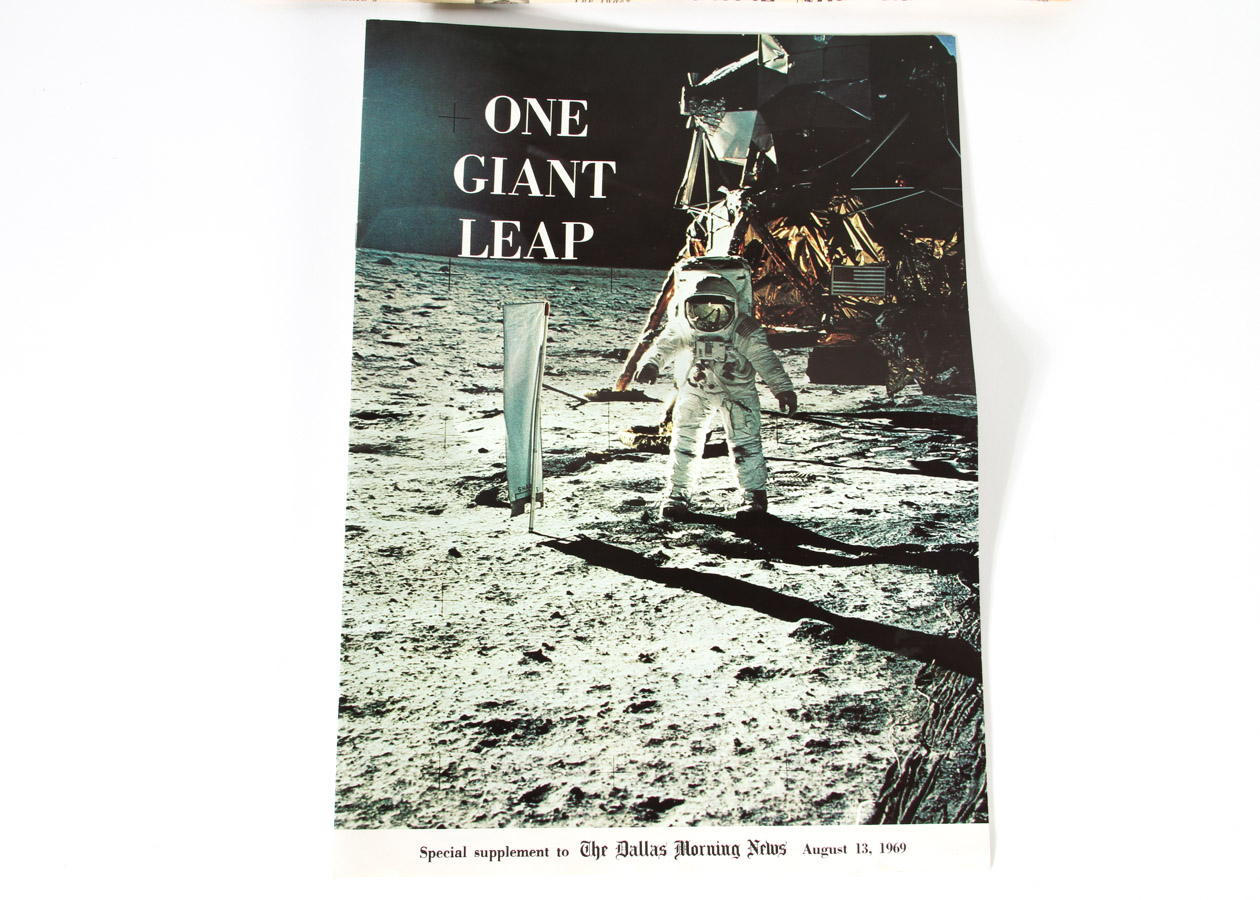 Apollo 11 Moon Landing Newspaper Memorabilia | EBTH
