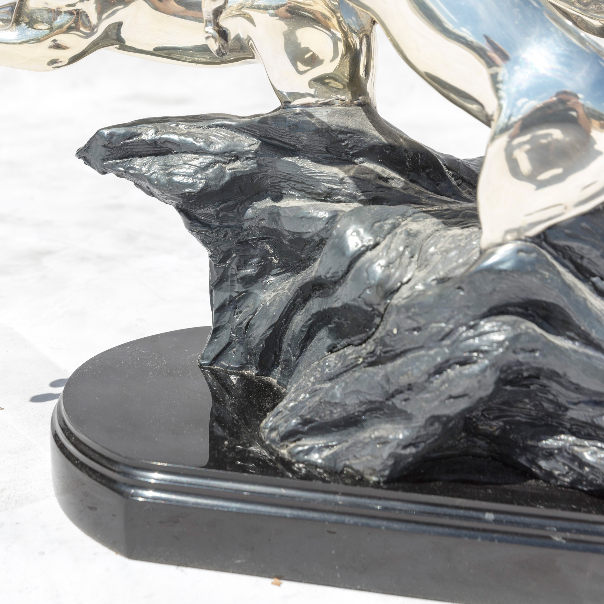 Ricardo Del Río for D'Argenta Silver Plated Sculpture "Running Horses ...