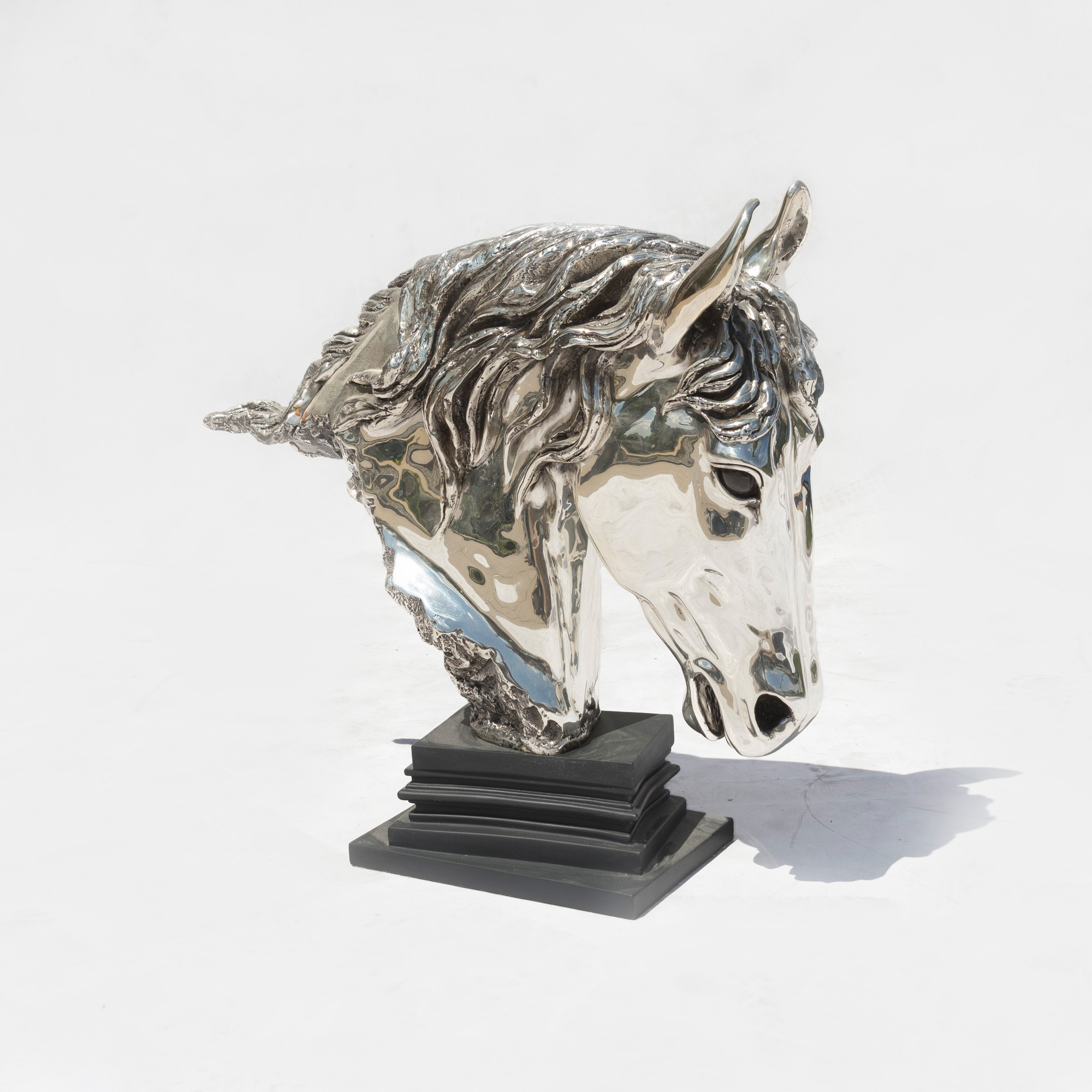 Ricardo Del Río for D'Argenta Silver Plated Sculpture "Horse Head" | EBTH