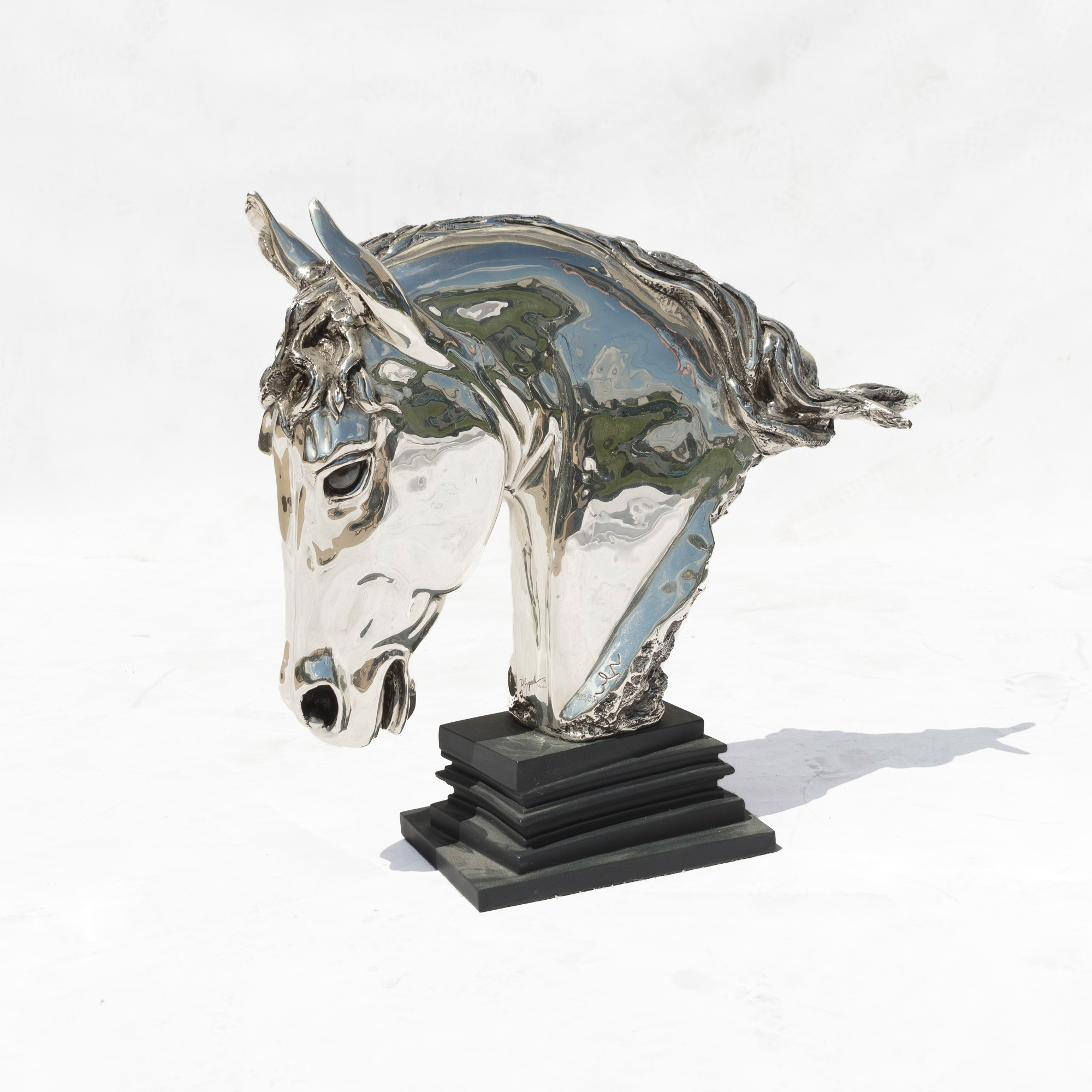 Ricardo Del Río for D'Argenta Silver Plated Sculpture "Horse Head" | EBTH