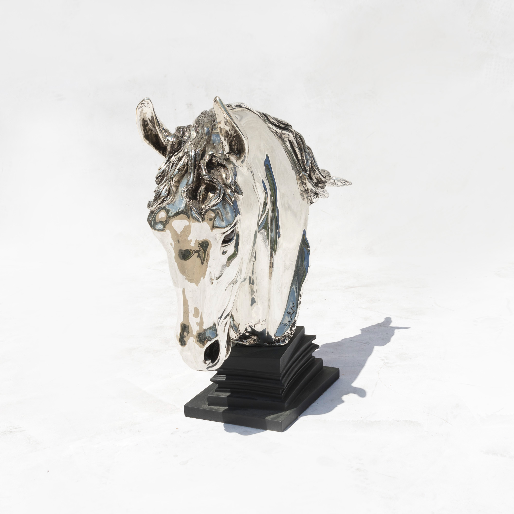 Ricardo Del Río for D'Argenta Silver Plated Sculpture "Horse Head" | EBTH