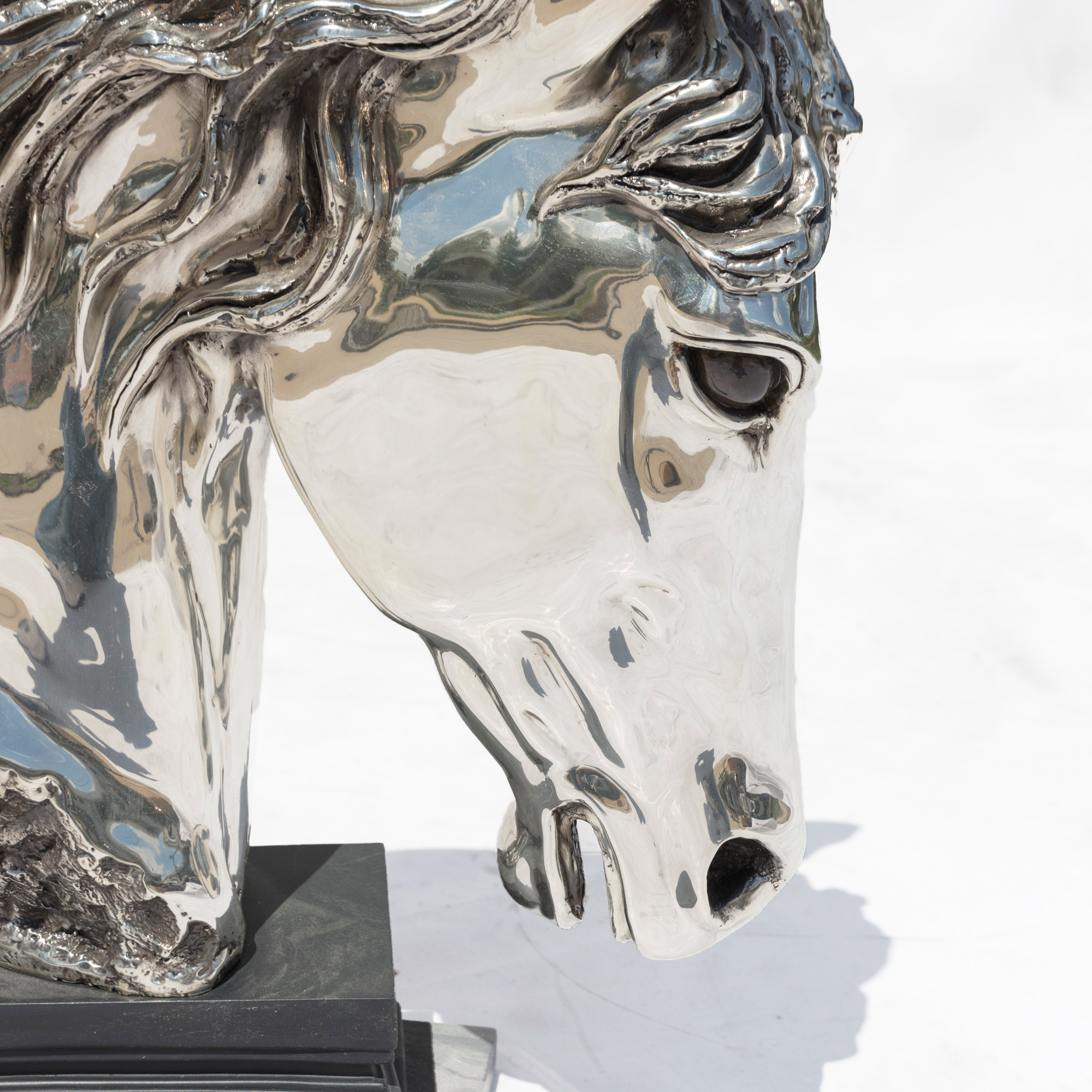 Ricardo Del Río for D'Argenta Silver Plated Sculpture "Horse Head" | EBTH