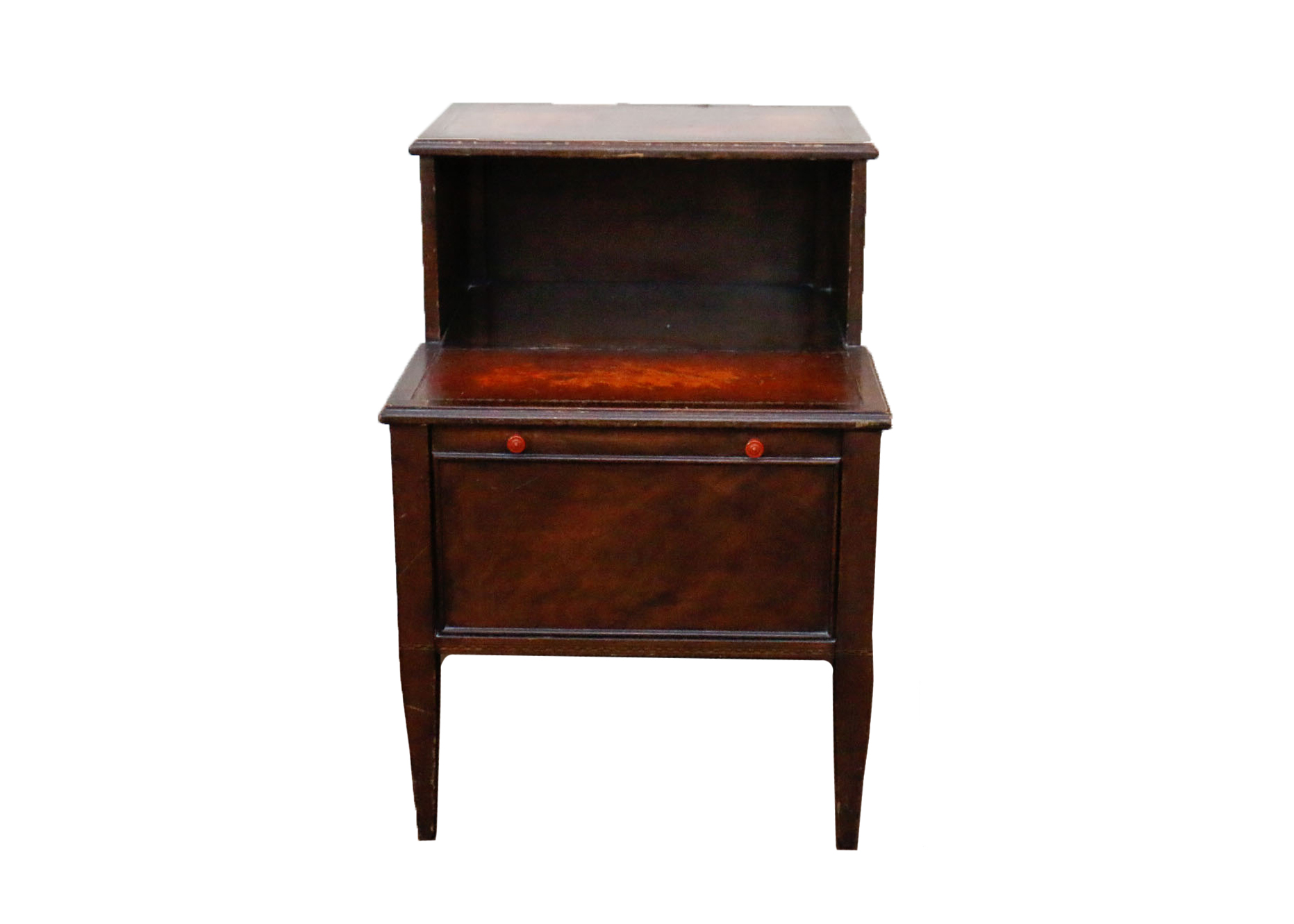Tiered Leather Surfaced Accent Table | EBTH
