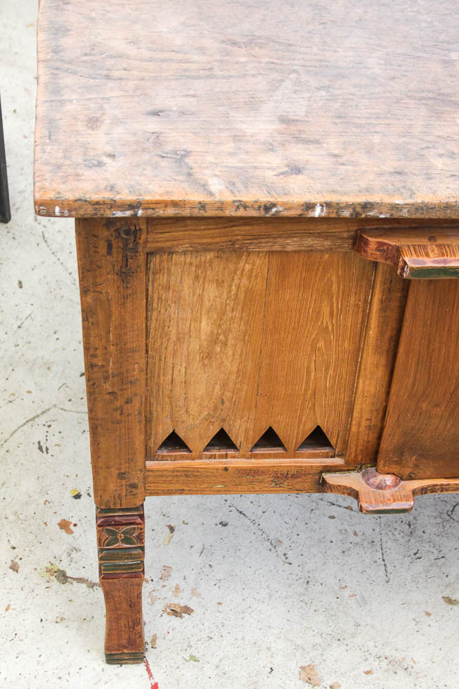 Rustic Antique Kitchen Work Table | EBTH