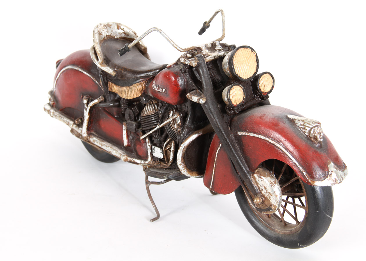 Vintage Indian Motorcycle Sculpture | EBTH