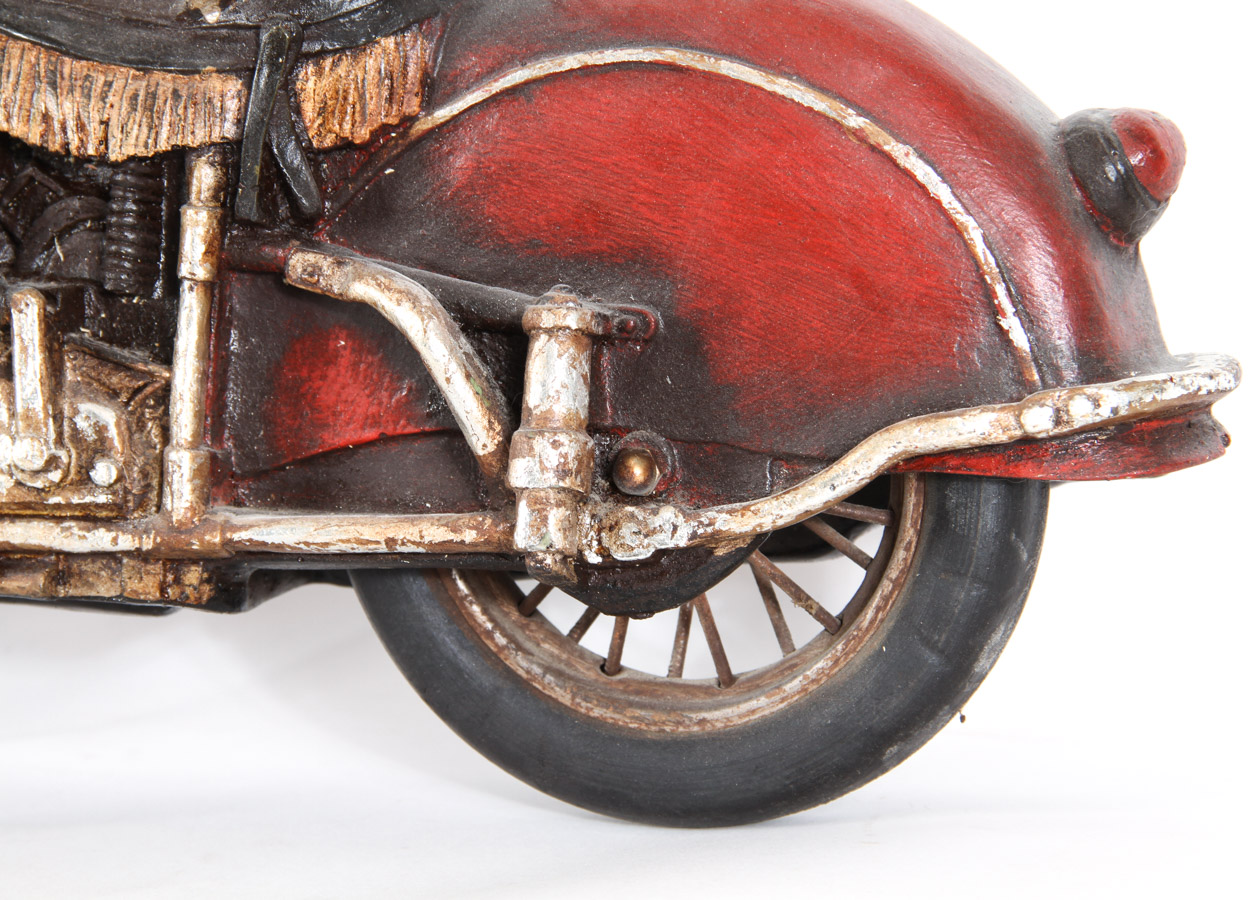 Vintage Indian Motorcycle Sculpture | EBTH