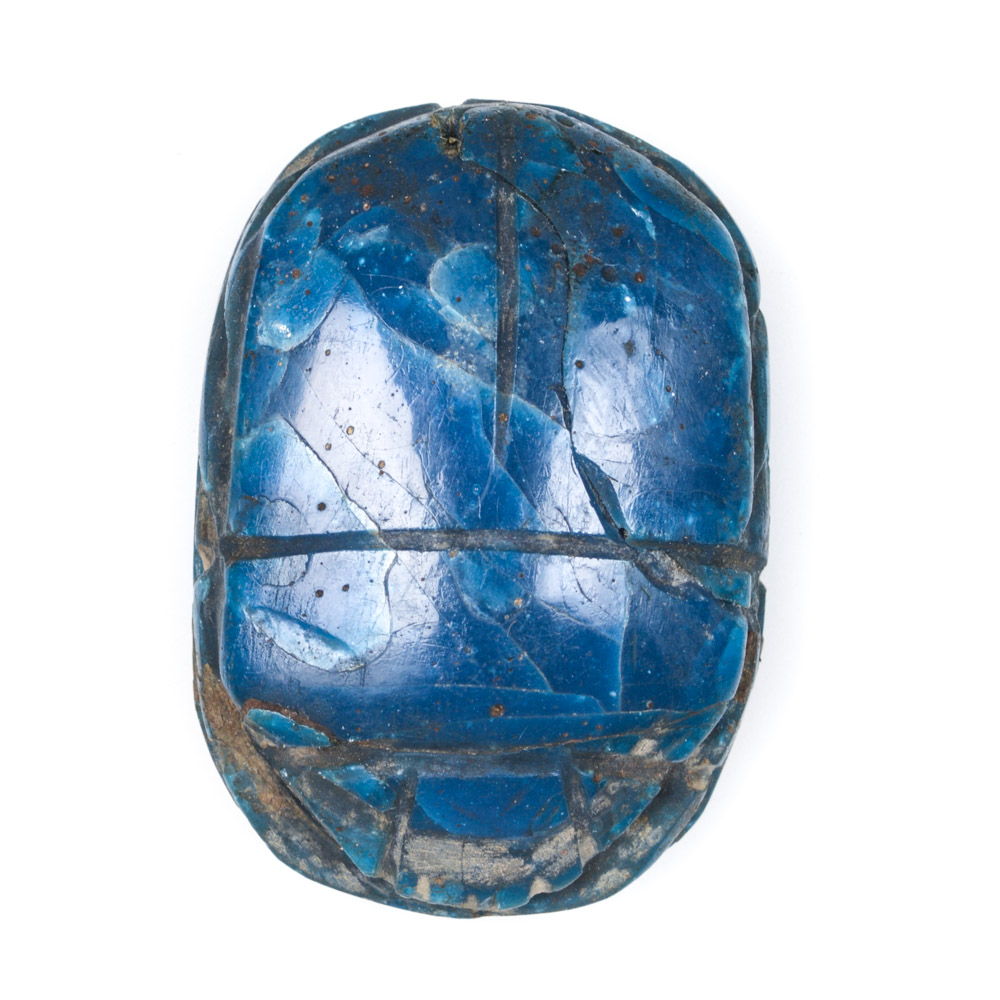 Antique Egyptian Blue Scarab | EBTH