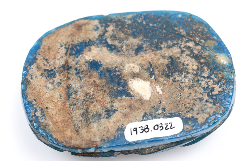 Antique Egyptian Blue Scarab | EBTH