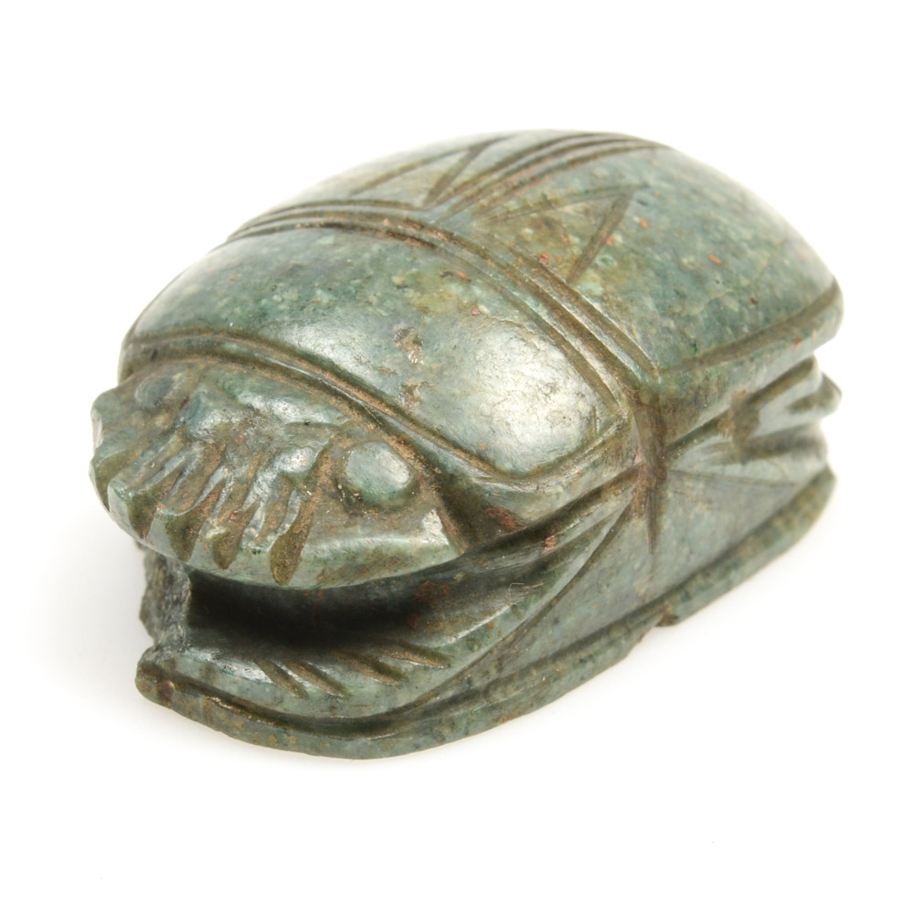 Antique Egyptian Green Scarab | EBTH