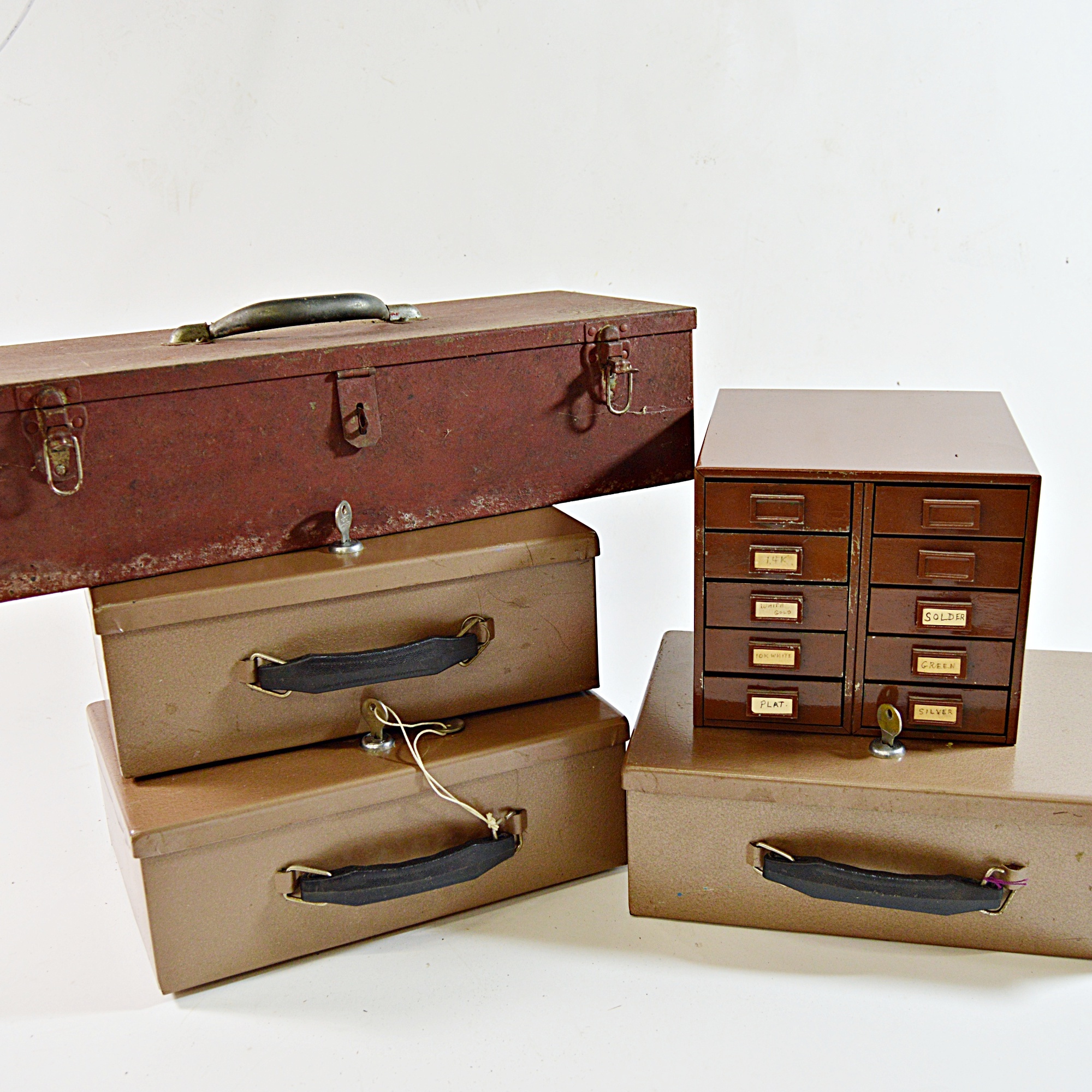 Three Insulated Security Chests, Two Hardware and Tool Boxes | EBTH