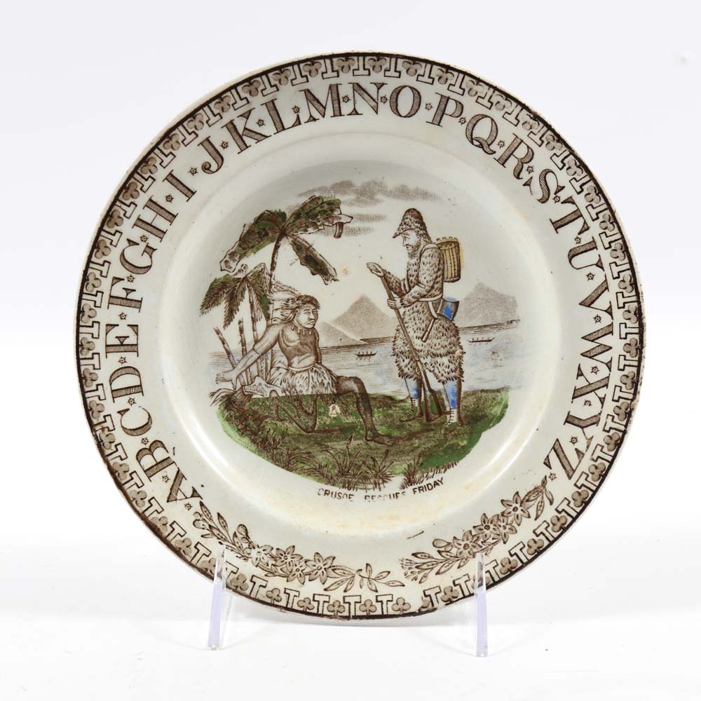 Antique English Ironstone "ABC" Plates | EBTH