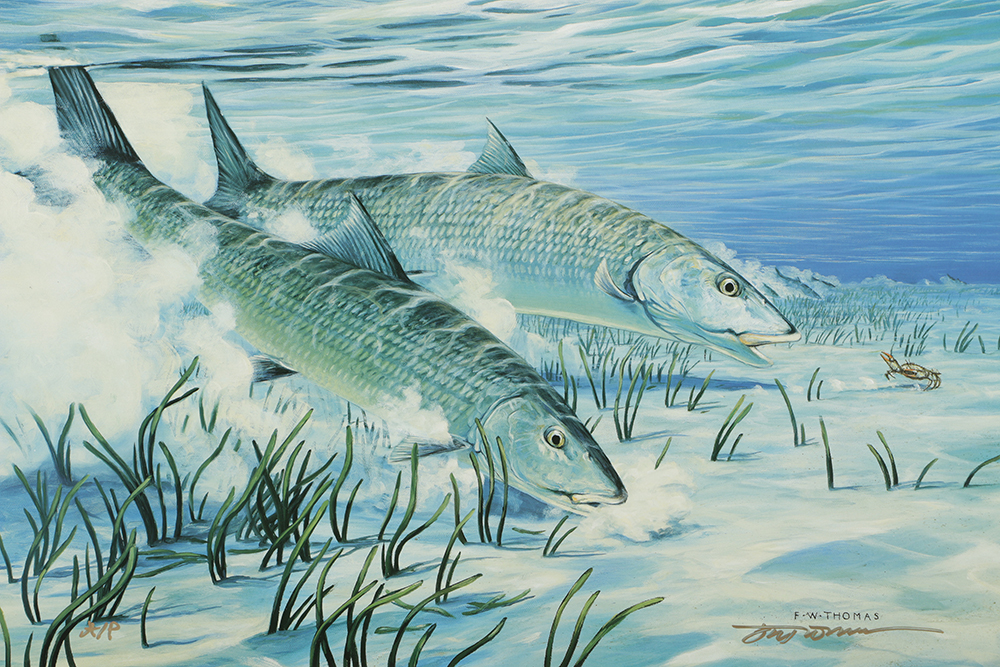 Fred W. Thomas Artist Proof Offset Lithograph on Paper "Smoke Screen ...