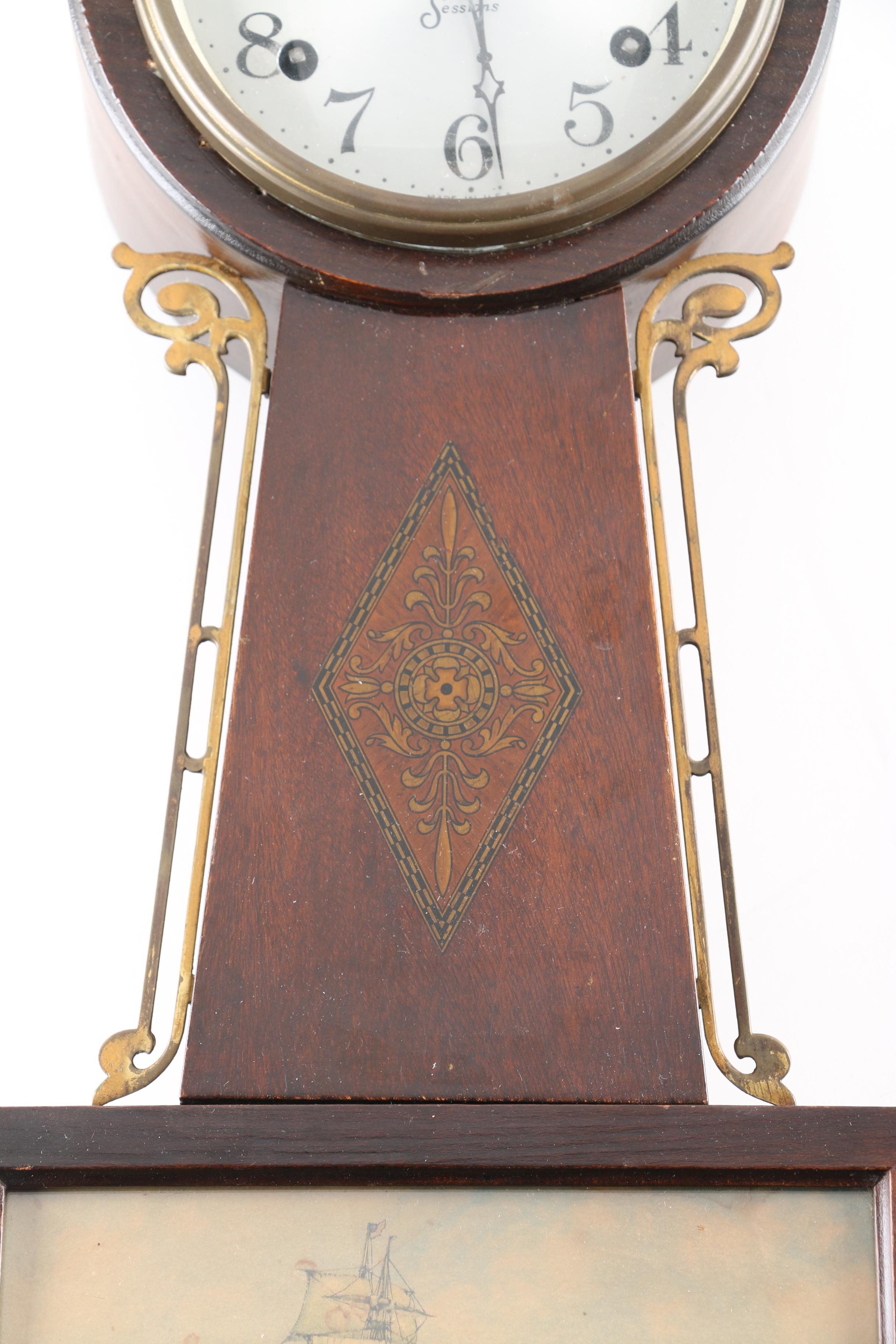 Vintage Sessions Federal Mahogany Banjo Wall Clock | EBTH