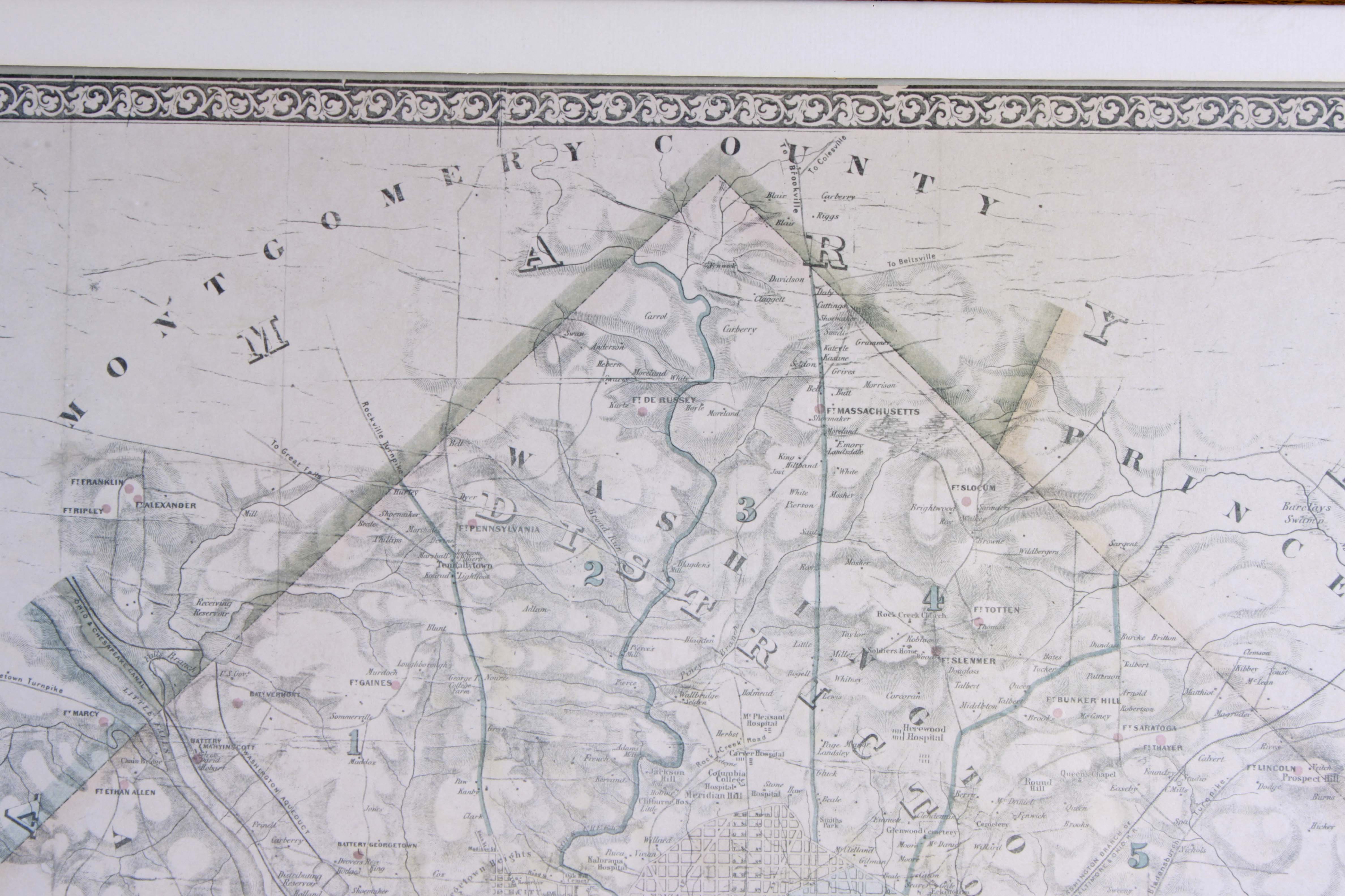 Topographic Map of District of Columbia | EBTH