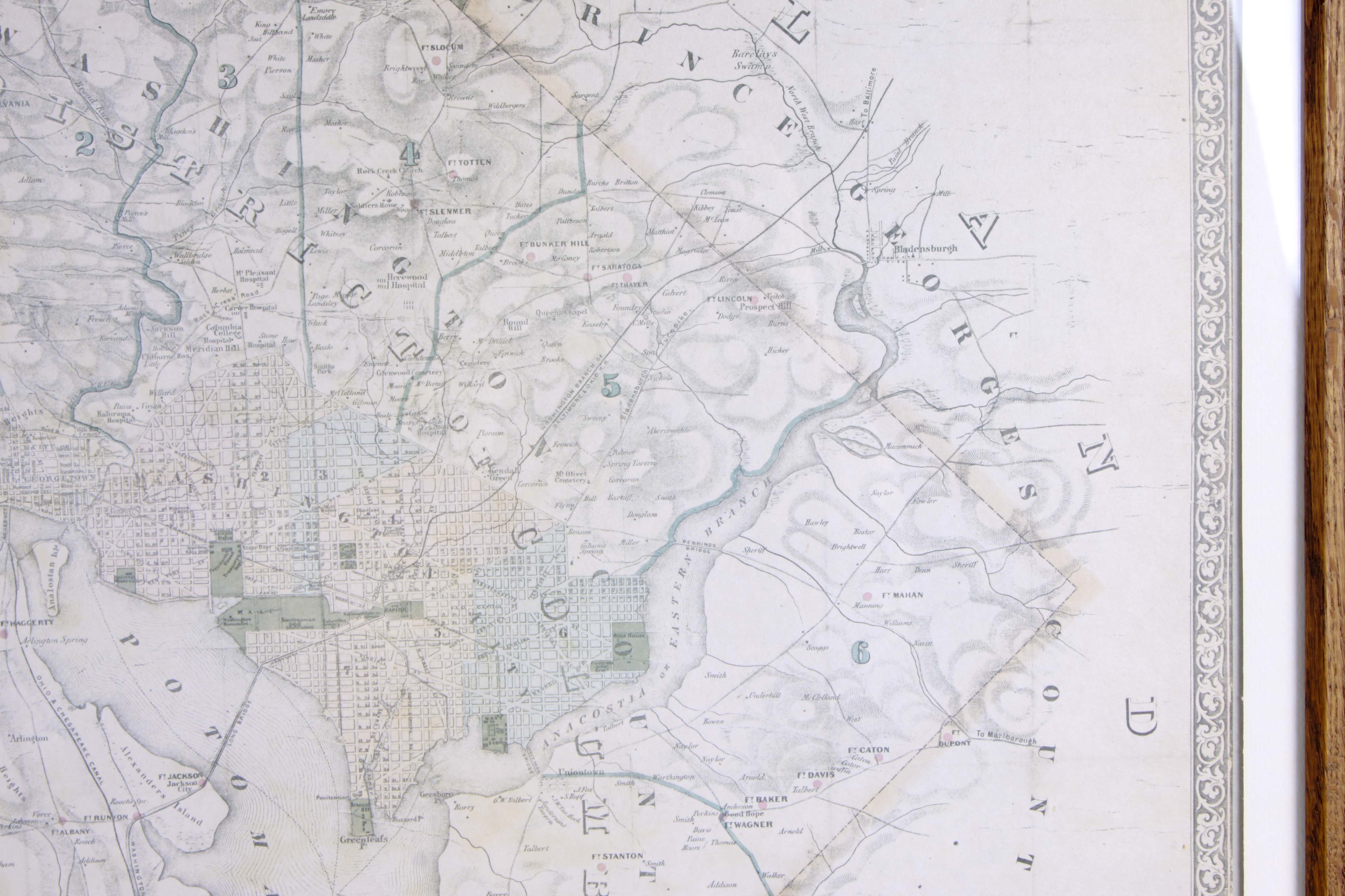 Topographic Map of District of Columbia | EBTH