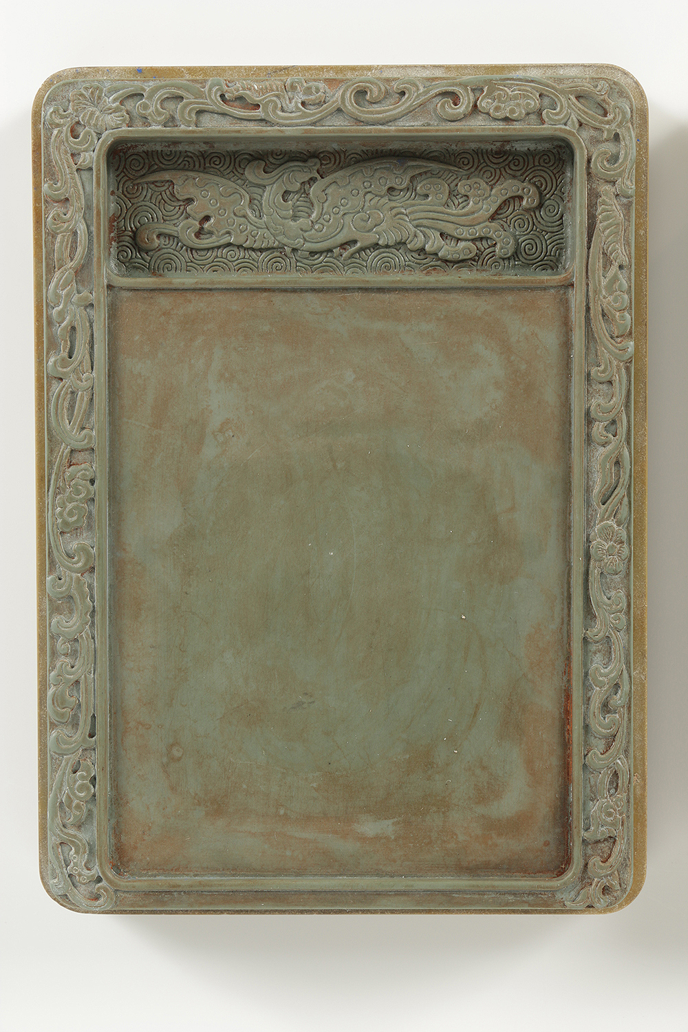 Chinese Qing Dynasty Songhua Rectangular Inkstone | EBTH