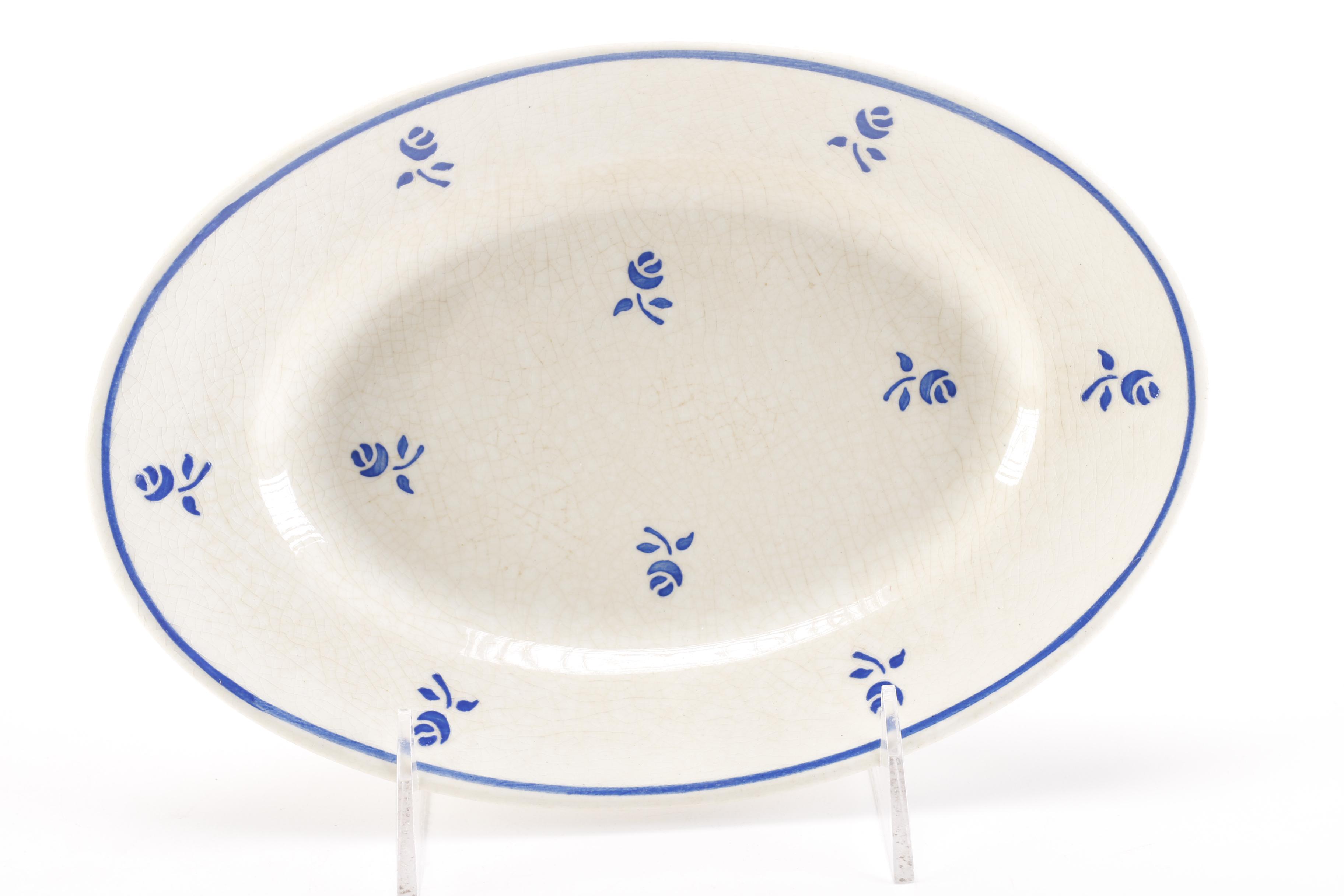 French Blue and White Floral Ceramic Plates | EBTH