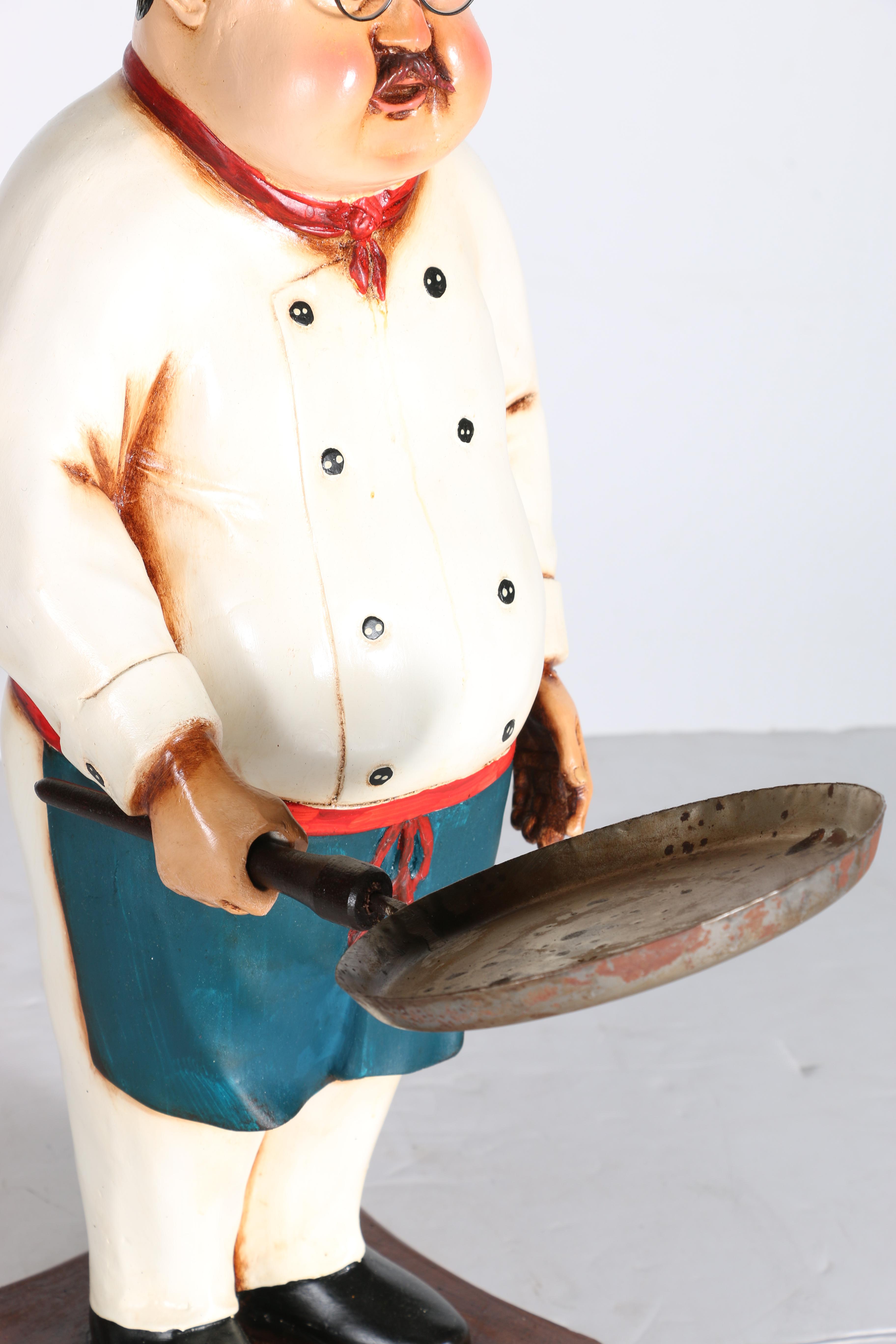 Wooden Chef Statuette | EBTH