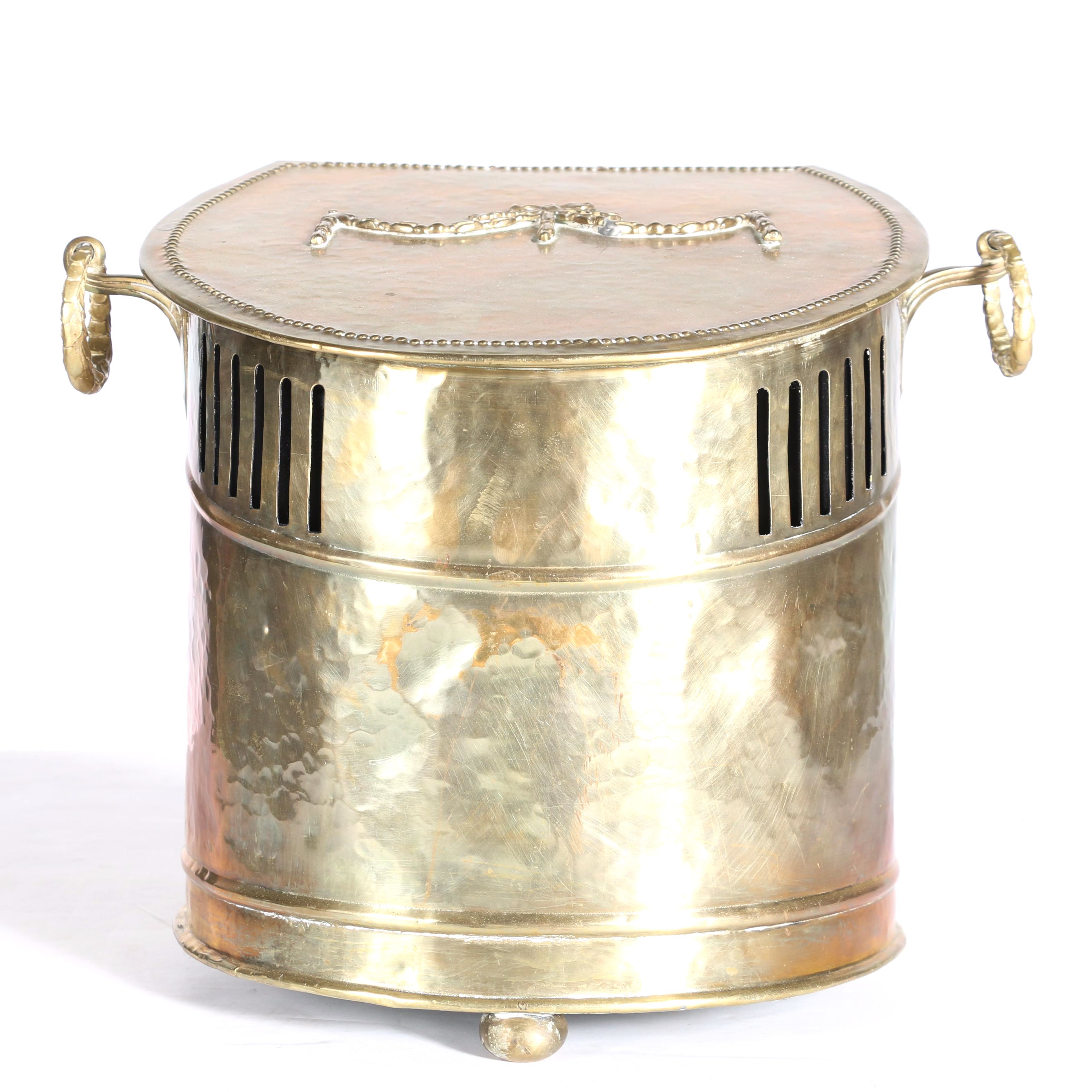 Vintage Brass Coal Scuttle | EBTH