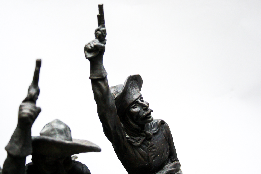 Bronze Reproduction Sculpture After Frederic Remington's "Off the Range ...