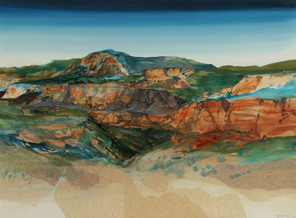 Harold Larson Watercolor Painting on Paper "Looking West, Navajo" | EBTH