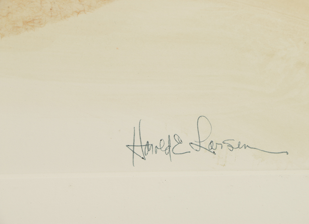 Harold Larson Watercolor Painting on Paper "Looking West, Navajo" | EBTH