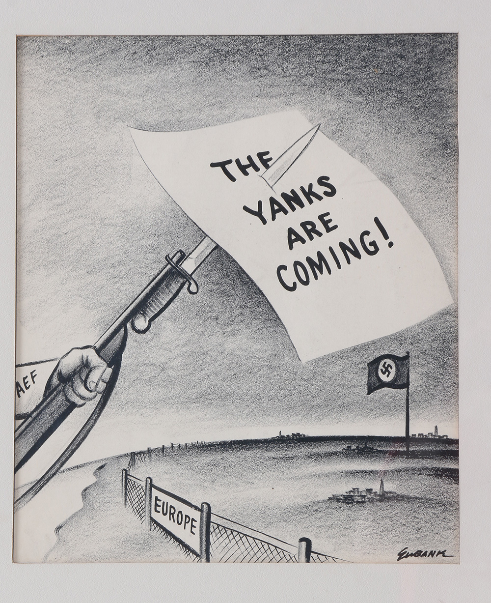 World War II Political Cartoon Lithograph Poster | EBTH