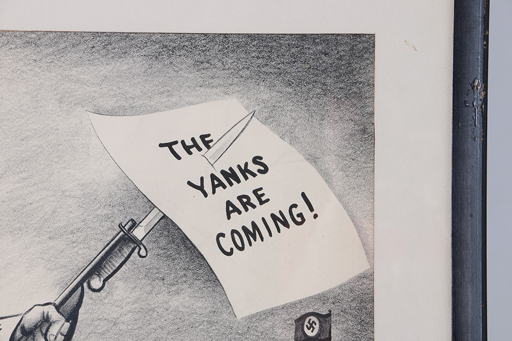 World War II Political Cartoon Lithograph Poster | EBTH