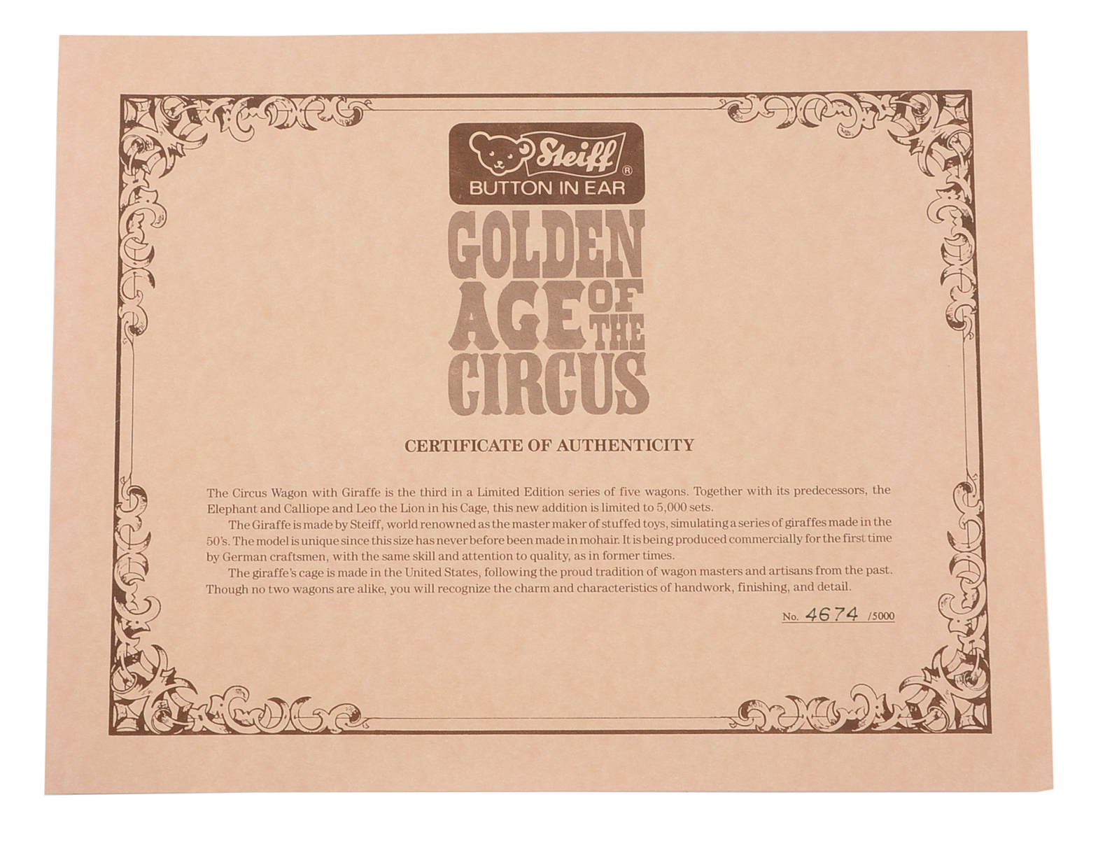 Limited Edition Steiff Complete Circus Train | EBTH