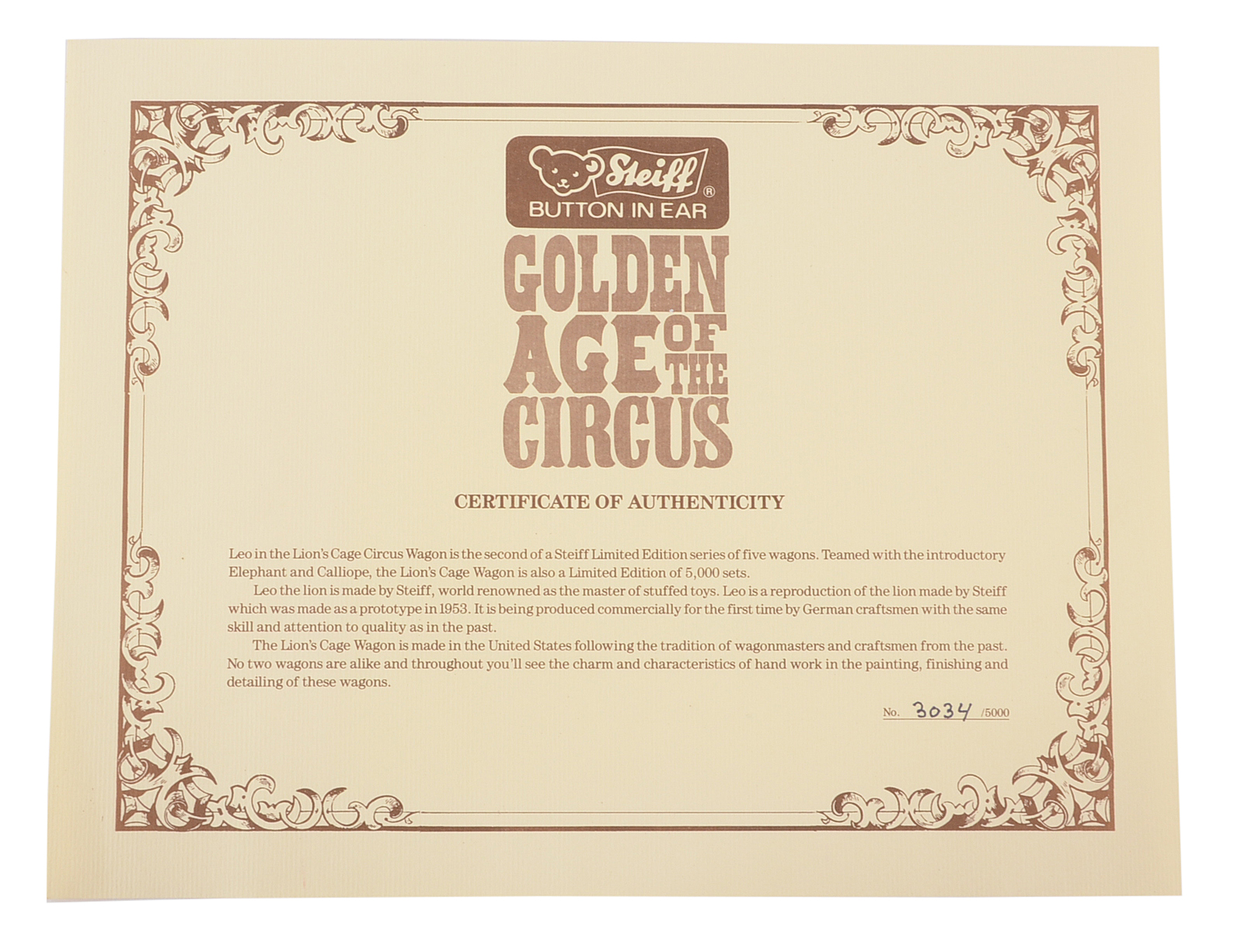 Limited Edition Steiff Complete Circus Train | EBTH
