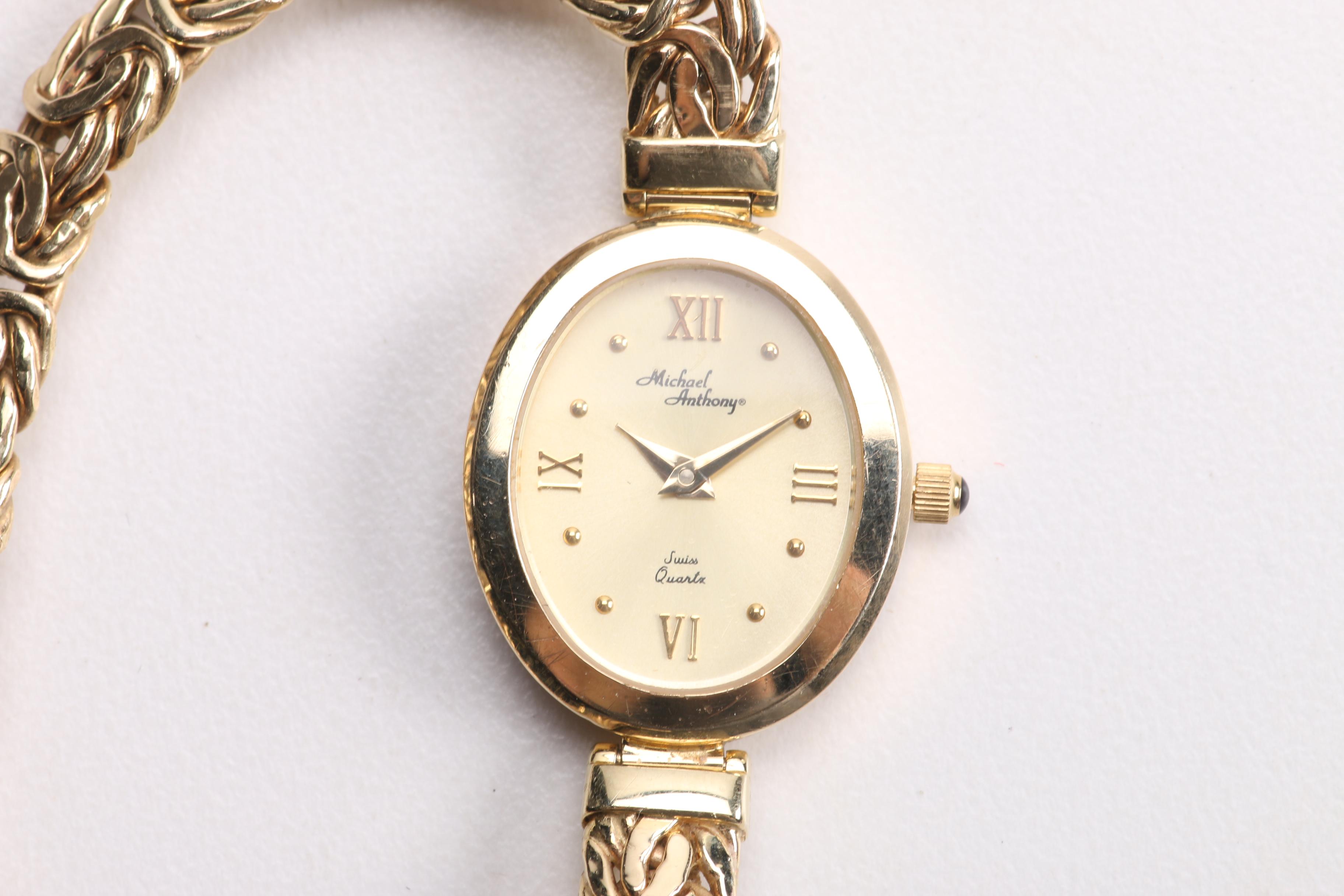 Michael Anthony 14K Yellow Gold Swiss Quartz Wristwatch | EBTH