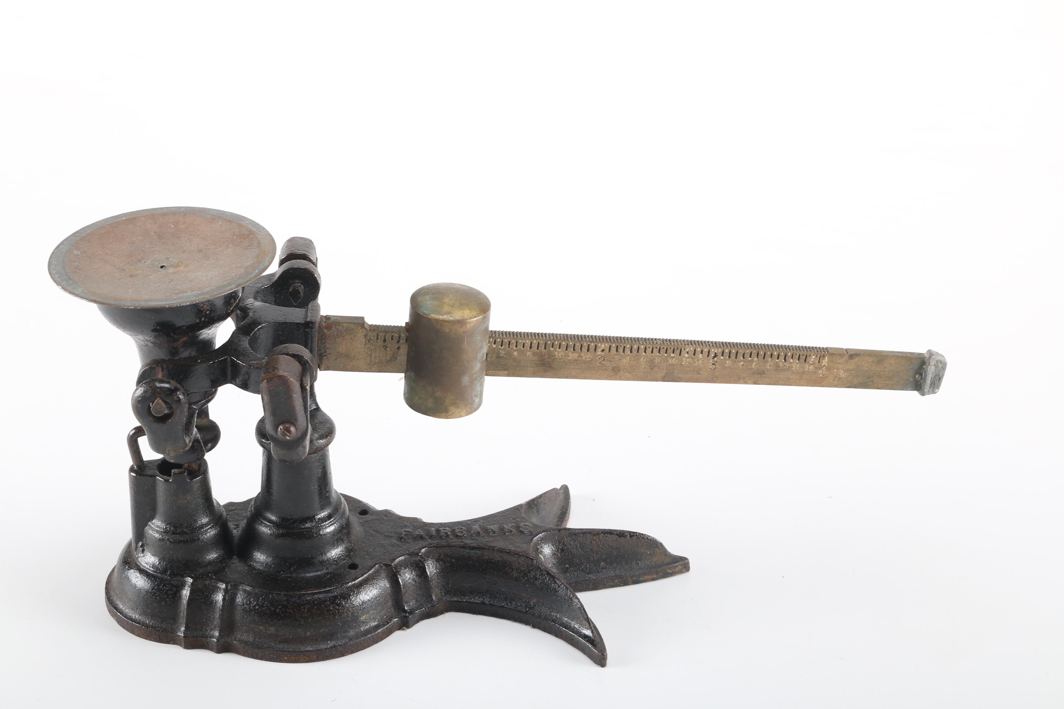 Antique Fairbanks Scale and Ohaus Triple Beam Balance | EBTH