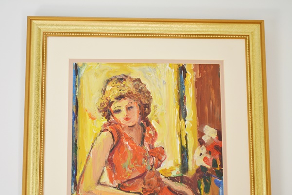 Ann Harrod Original Acrylic Painting of a Young Woman | EBTH
