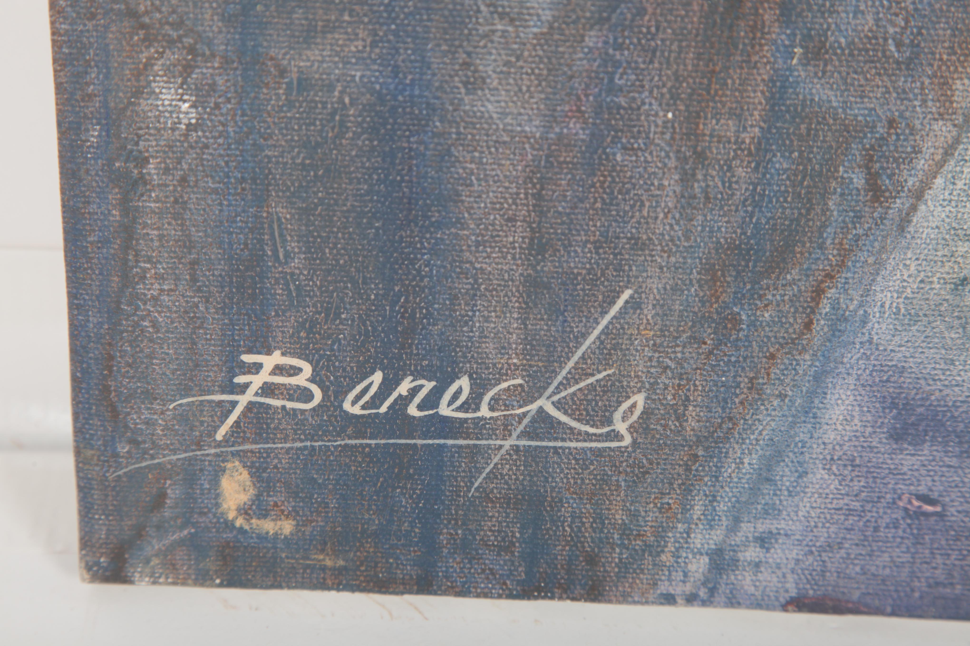 William Benecke Oil Painting on Canvas "Venetian Flowers" | EBTH