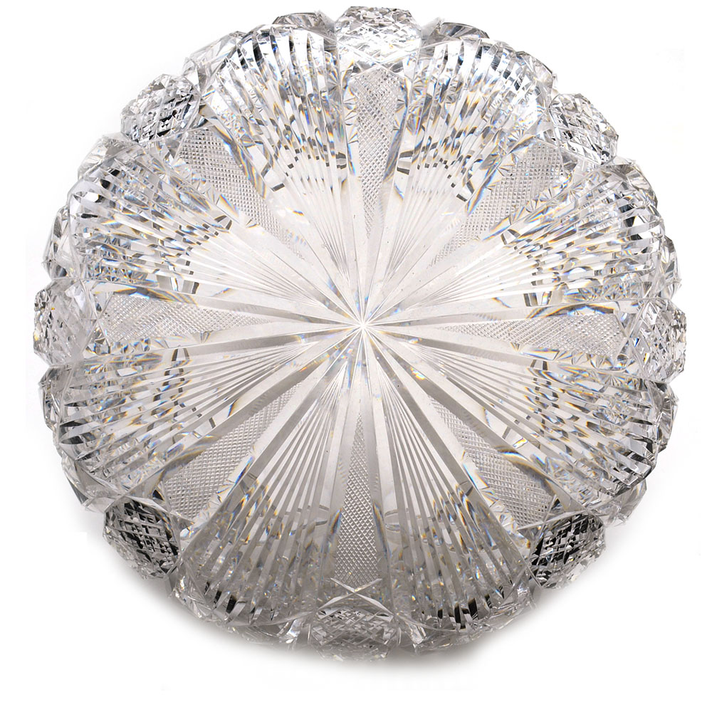 Libbey American Brilliant Cut Glass "Empress" Flower Center | EBTH