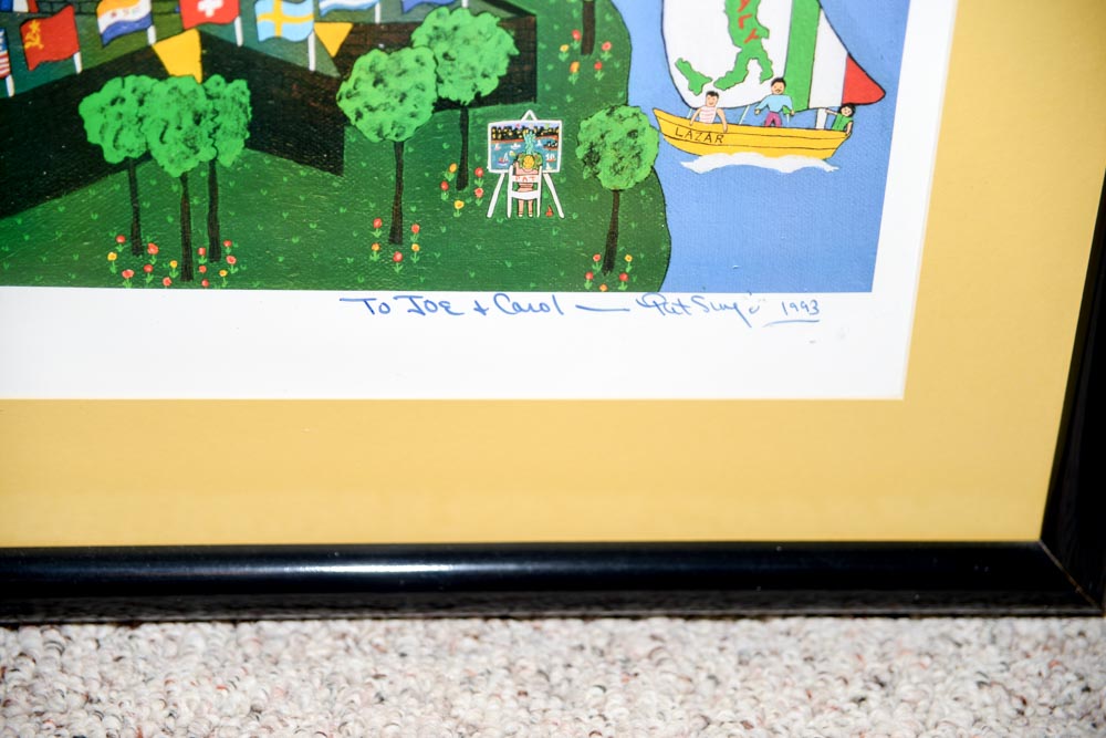 Signed Print Pat Singer's New York | EBTH