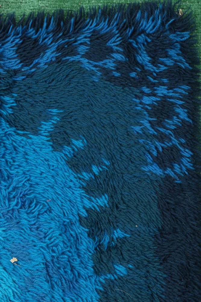 Vintage Rya Handmade High Pile Area Rug | EBTH