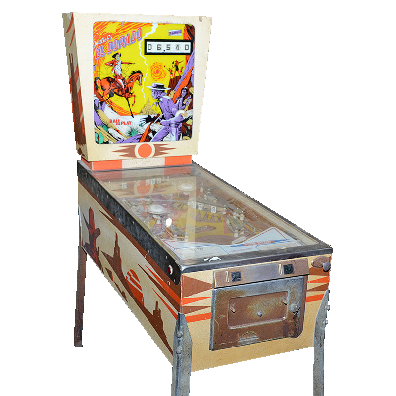 Vintage Gottlieb "El Dorado" Cowboy Theme Pinball Machine | EBTH