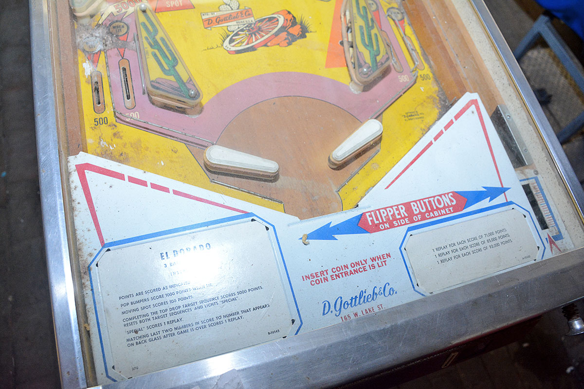 Vintage Gottlieb "El Dorado" Cowboy Theme Pinball Machine | EBTH