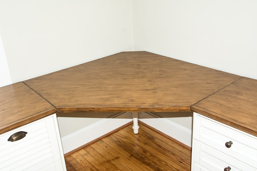 Pottery Barn Whitney Corner Desk Ebth