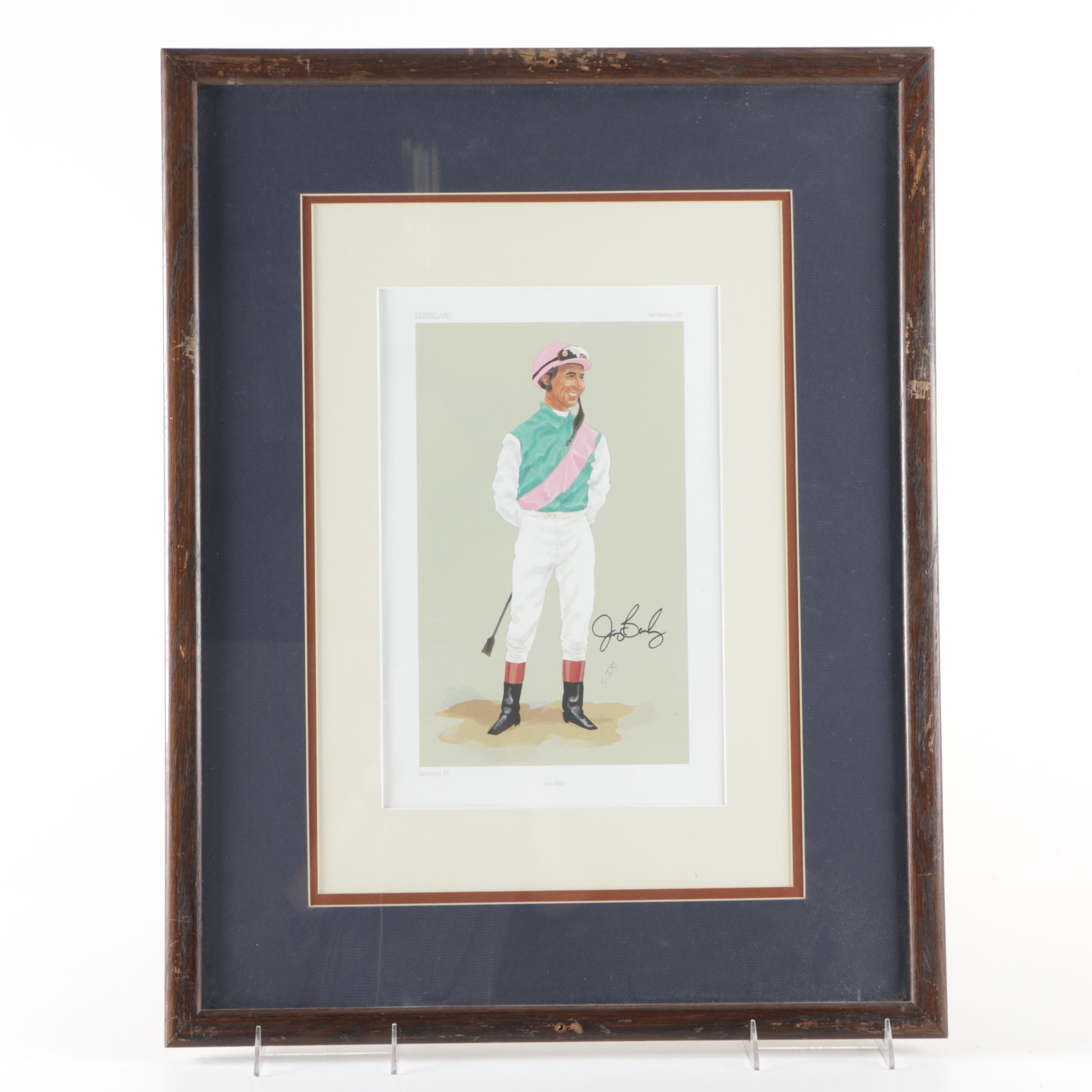 CJW Autographed Print of Jerry Bailey | EBTH