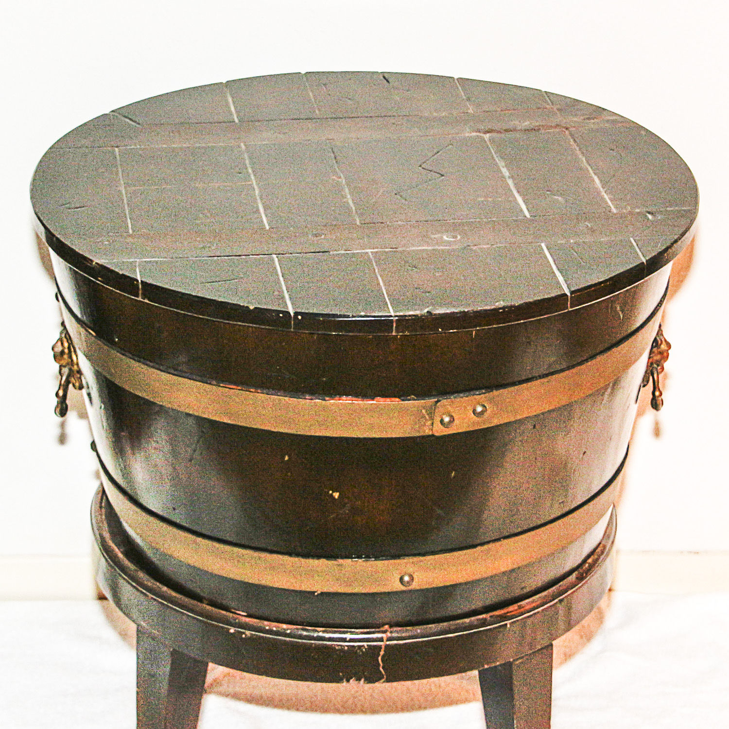 Bucket Style Cellarette Table with Removable Top | EBTH